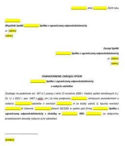 Zbycie udziałów w spółce z o.o. - Kancelaria Radców Prawnych - KHM